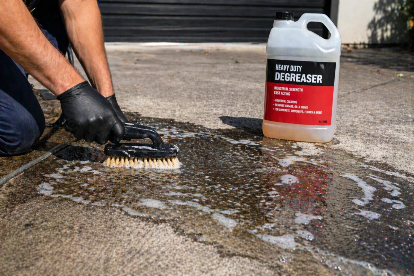 Clean Up Oil Stain On Driveway